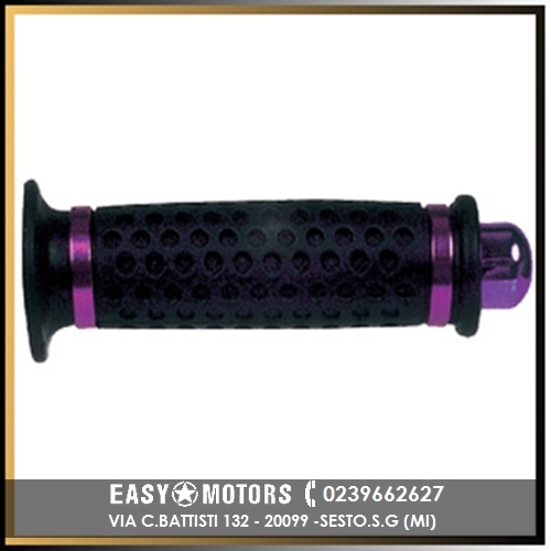 77342822 Paire De Poignées One Noir/Violet Universelles Pour Moto Et ...