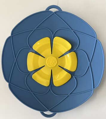 Large Spill Stopper 10 BLUE Stove Boil Over Protector Silicone | eBay