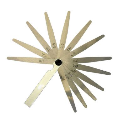 13 Feeler Gauge 0.05 to 1.0mm Spark Plug Measure Gap Tool Set | eBay UK