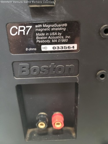 Pair of Boston Acoustics Bookshelf Speakers CR7 - Read | eBay