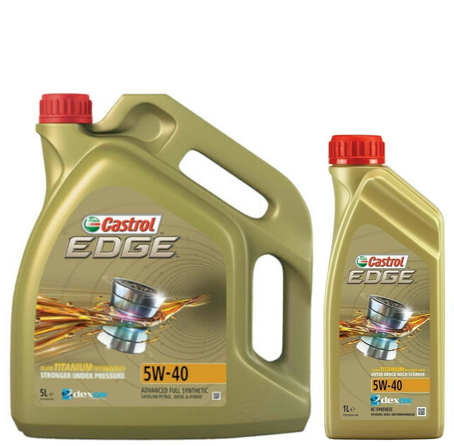 Castrol EDGE TITANIUM 5W-40 Full Synthetic Engine Oil 5W40 | eBay