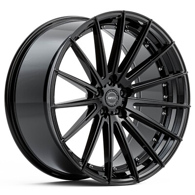 22" GT FORM ANVIL 22X9 5X114.3 WHEELS SUV PERFORMANCE GLOSS BLACK RIMS ...