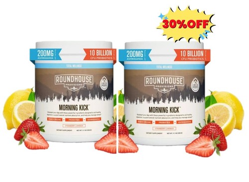 2X Morning Kick, Greens Superfood Powder Supplement with Ashwaganda ...