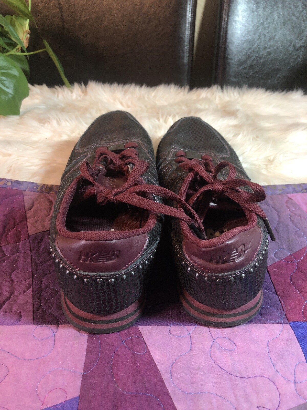 New Balance Heidi Klum Classics 420 Maroon Snake Prin… - Gem