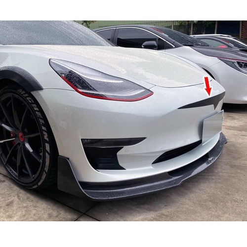 Fits For Tesla Model 3 4DR Fastback Front Bumper Grille Sticker Decal ...