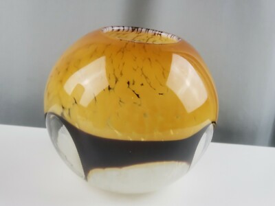 HQT Homemade blown Glass Decorative Bowl decor piece | eBay