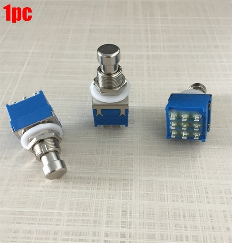 1Pcs 9-Pin 3Pdt Guitar Effects Pedal Box Stomp Foot Metal Switch True ...
