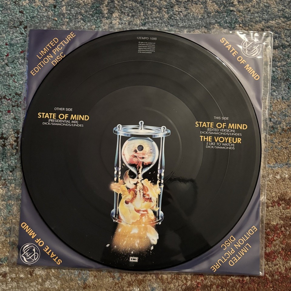 FISH - State Of Mind - LTD EDITION PICTURE DISC 12” Vinyl - 1989 ...