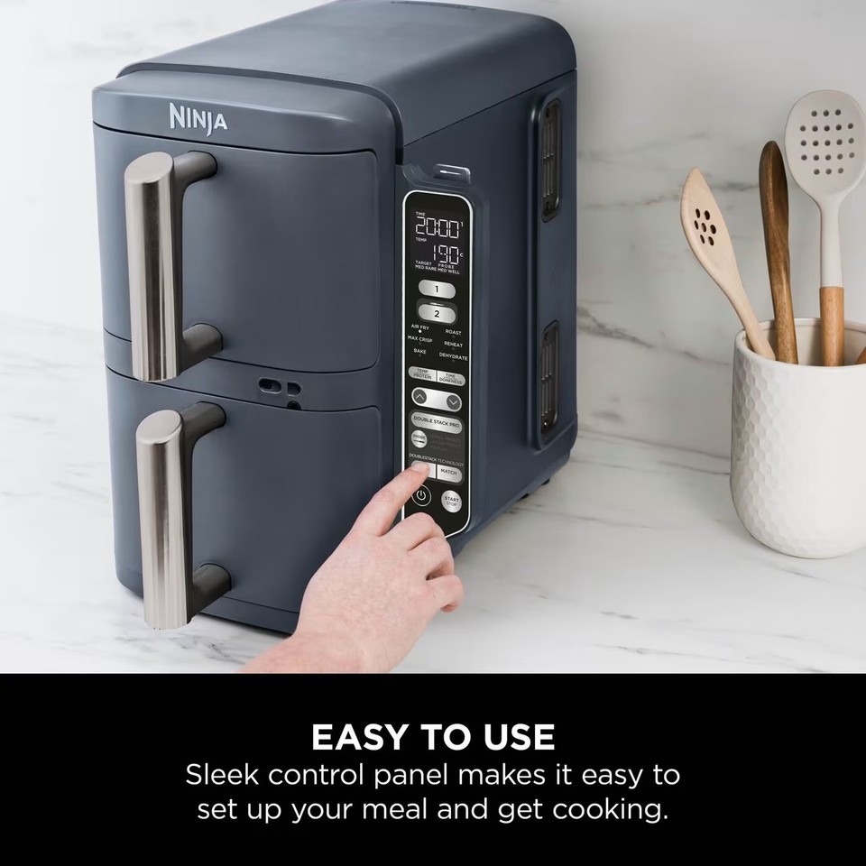 Ninja Double Stack XL Air Fryer Smart Cook 9.5L Cyber Space [SL451UK] Refurb | eBay UK