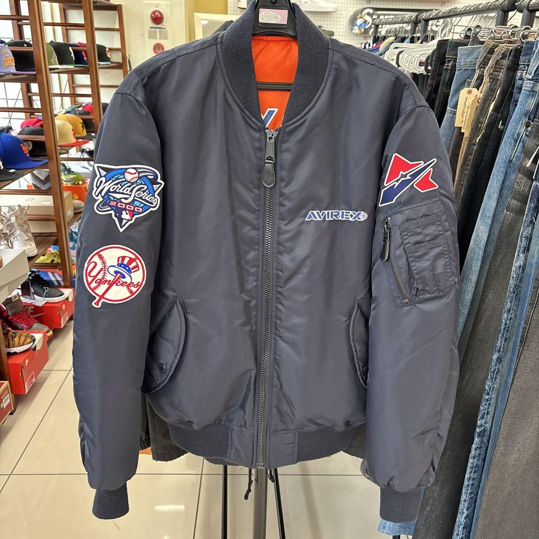 Used Model Avirex Stadium Jacket Subway Series Revers… - Gem