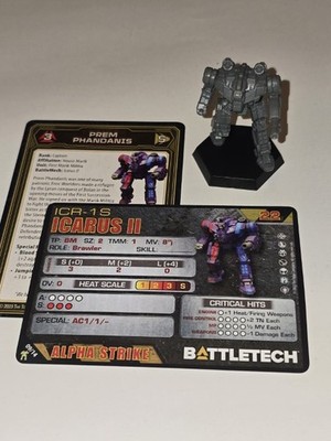 BattleTech Icarus II ICR-1S Mech mit Karte – schneller Brawler #7 | eBay.de
