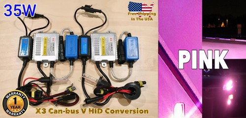 35W Pink H7 Canbus X3 Ballasts Xenon HID Kit No Error | eBay