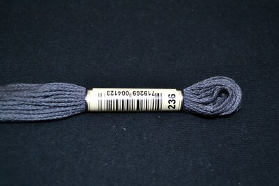 Anchor Cotton Threads for Embroidery Shade 236 Charcoal Grey Dark | eBay