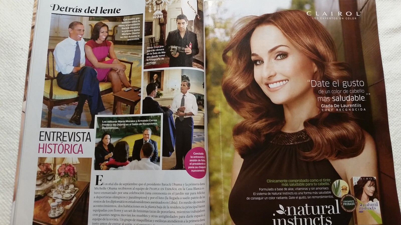 People Magazine, espanol, Nov 2012, Entrevista con los Obama en la Casa ...