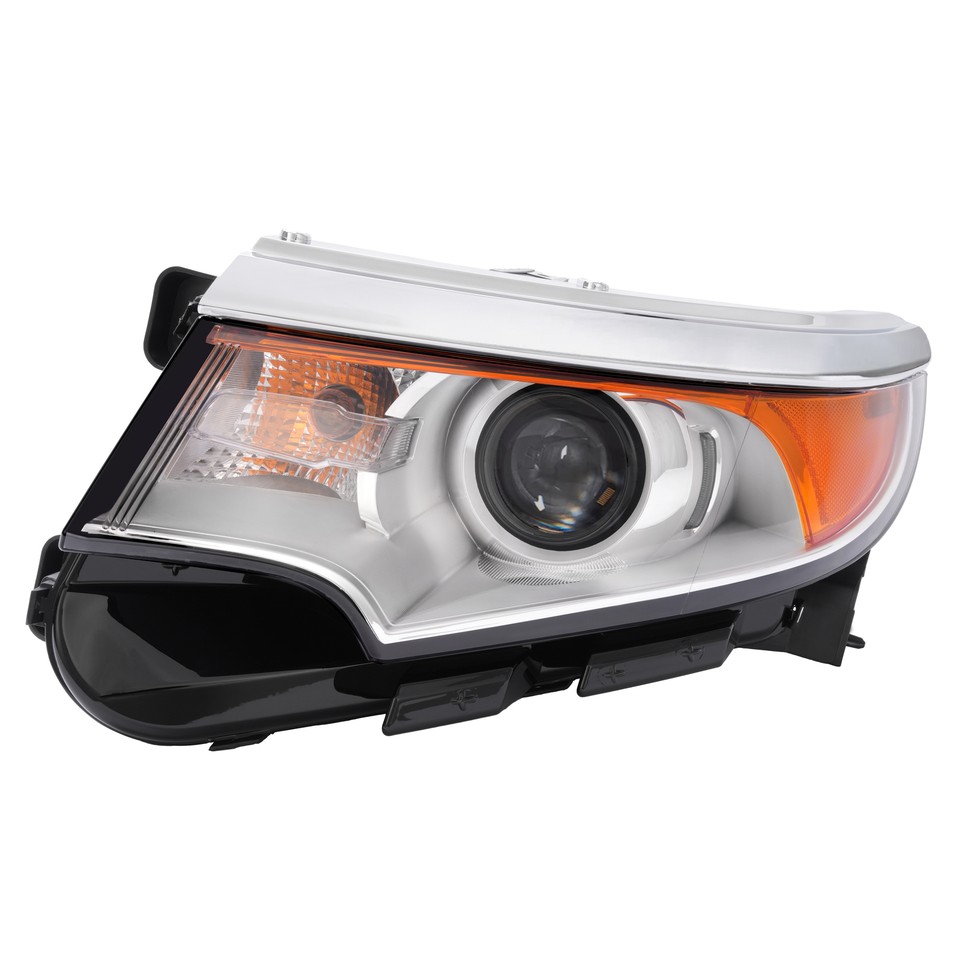 Left Driver Side For Ford Edge 2011-2014 Headlight Lamp W/Bulb 5 Pins ...