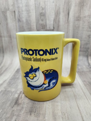 Protonix IV Coffee Cup Mug Heartburn Monsters Collectible Drug Rep 4.75 ...