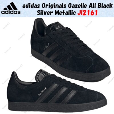 adidas Originals Gazelle All Black Silver Metallic JI2161 Men's Size | eBay