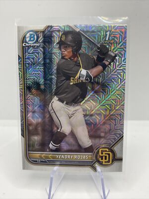 2022 YENDRY ROJAS BOWMAN CHROME MEGA BOX MOJO REFRACTOR 1ST CARD BCP ...