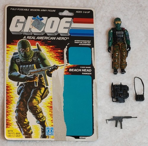 Vintage 1986 Hasbro GI Joe Beach Head Figure 100% Complete with Full ...