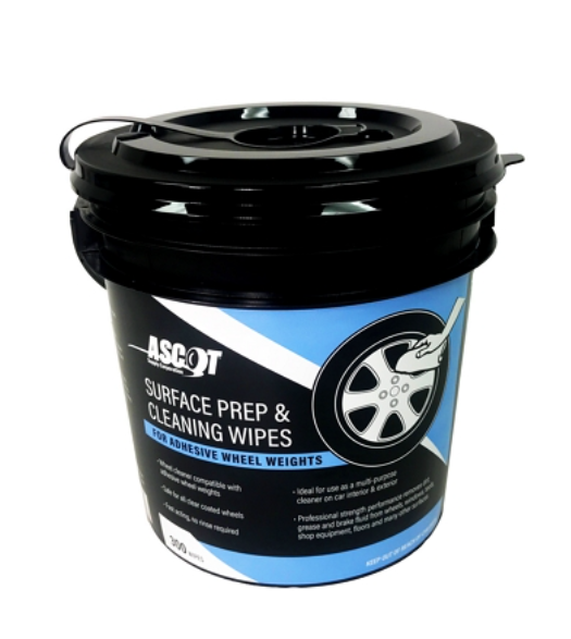 2 PACK $40 A PIECE WEIGHT PRE CLEANING WIPES ASCOT 300/CONTAINER WIPES ...