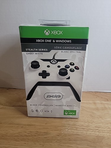 NEW PDP Stealth Series Wired Controller Ghost White Microsoft Xbox One ...