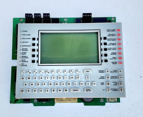 Notifier CPU2-3030D CPU Display Unit NFS2-3030 Fire Alarm Control Panel ...