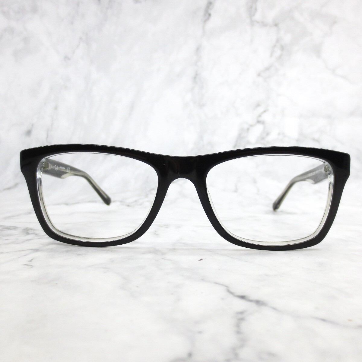 Ray-Ban RB5289 2034 Eyeglasses Black Rectangular Full Rim Frames 50-17 ...