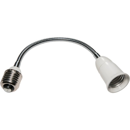 Flexible E26/E27 Medium Edison Screw Lamp Socket Extension Extender ...
