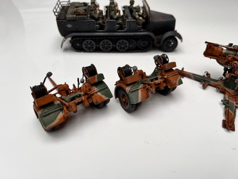 1:35 Famo SdKfz 9 18t + 8,8cm Flak 18 Tamiya Model Kit gebaut pro built ...