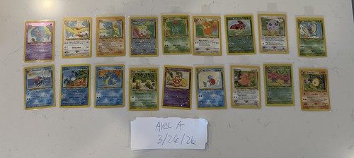 Pokémon Southern Islands 18 Card Lot Complete English Set Mew Slowking ...
