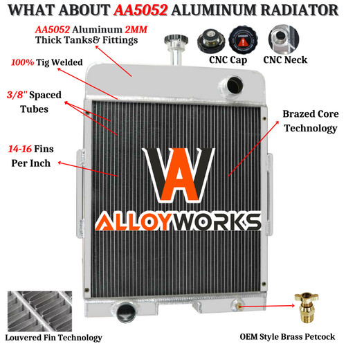 For International 656 706 756 766 4 Rows Tractor Radiator 378713R92 ...