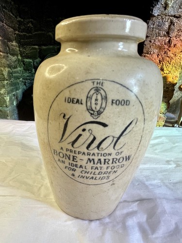 Vintage Virol Stoneware Jar| "Ideal Food" Bone Marrow Remedy for ...