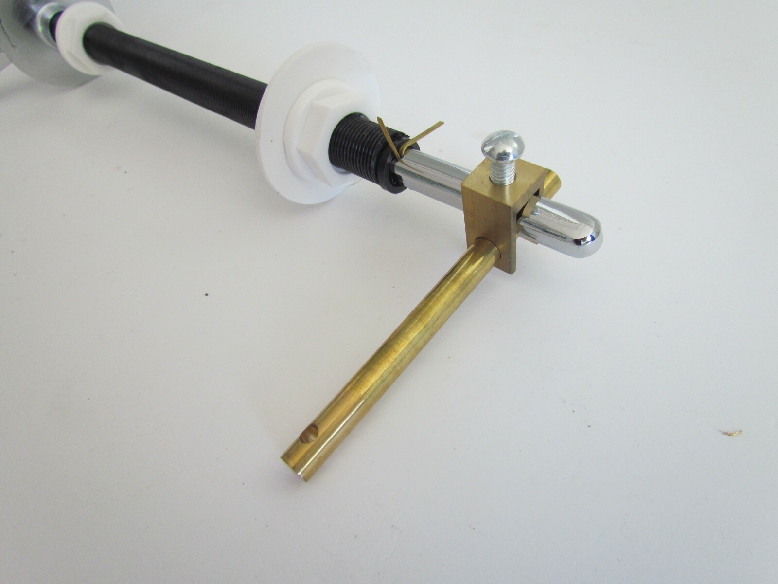 295mm LONG SPINDLE CONCEALED CISTERN CHROME LEVER WITH LIFT-ARM ...