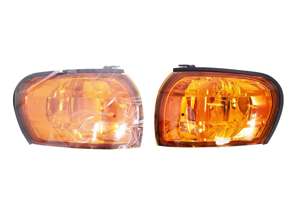 Crystal Amber Corner Lights Lamps W/E-Mark For 1992-2000 Subaru impreza ...