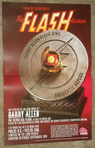 The Flash Ring Prop Comics Promo Poster | eBay