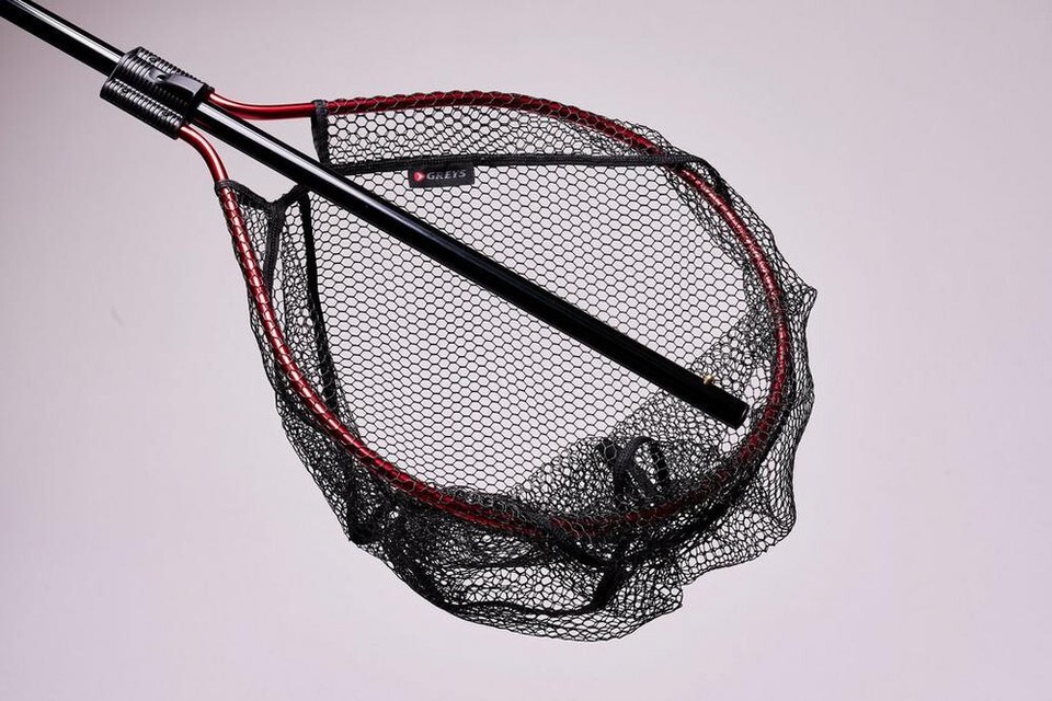 Greys Reservoir Net Rubber Mesh Trout Landing Net Medium 55X47X43CM ...