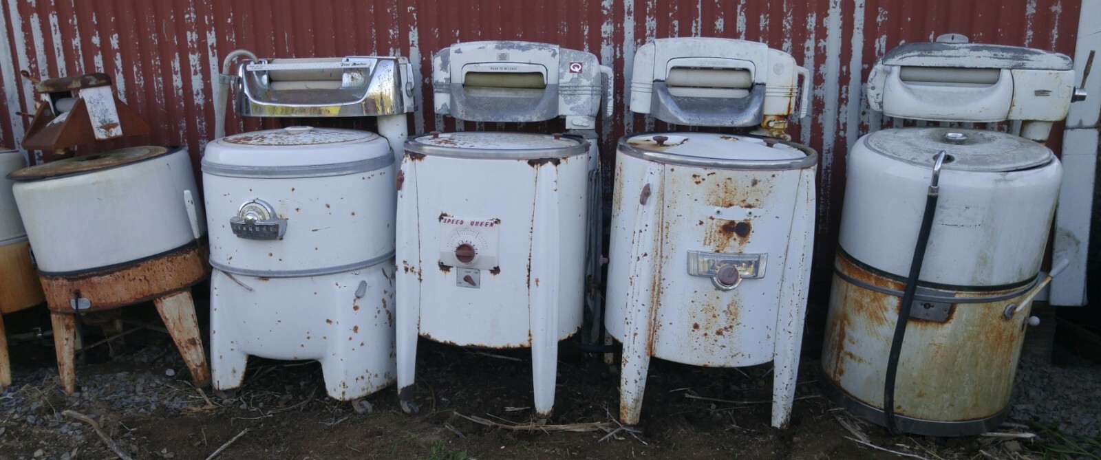 Collection Of 29 Antique Wringer Washing Machines Vintage Ringer Washer ...