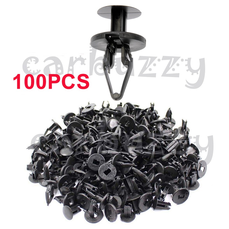 100 Fender Liner Clip Flares Retainer Push-Type Fastener For GMC For GM ...