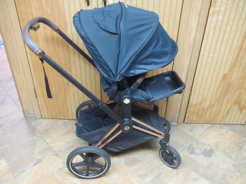 CYBEX PRIAM STROLLER WITH ROSE GOLD FRAME AND PREMIUM BLACK SEAT | eBay