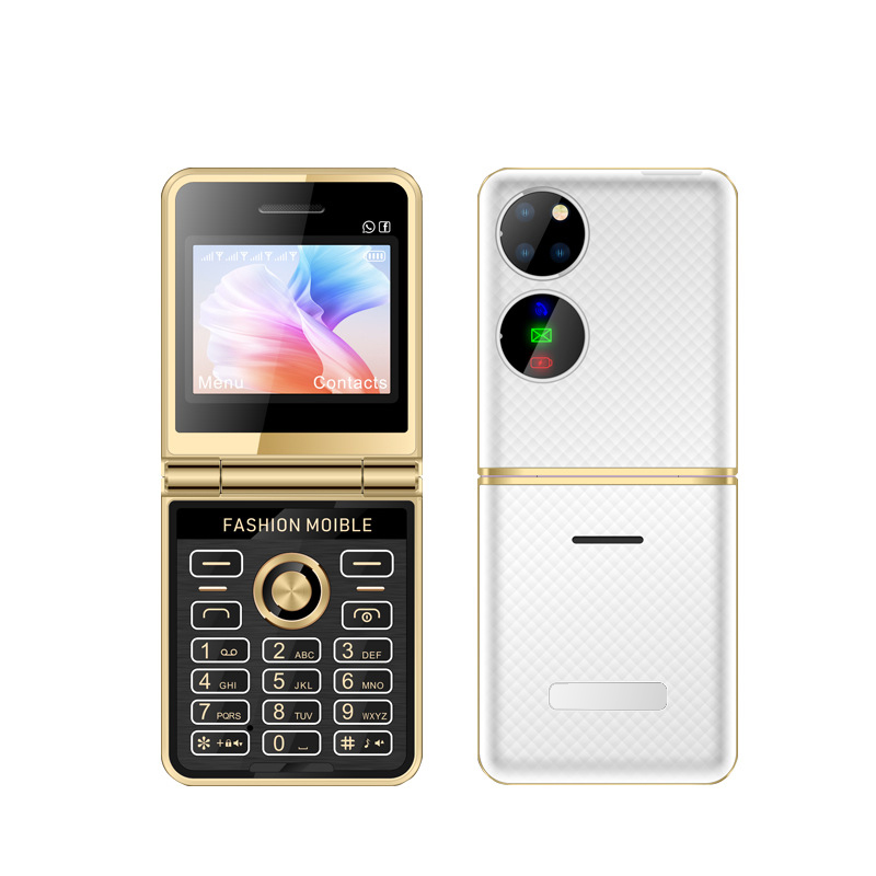 2.4" Unlocked Luxury SERVO P21 Flip Mobile Cell Phones 4 SIM Card Magic ...