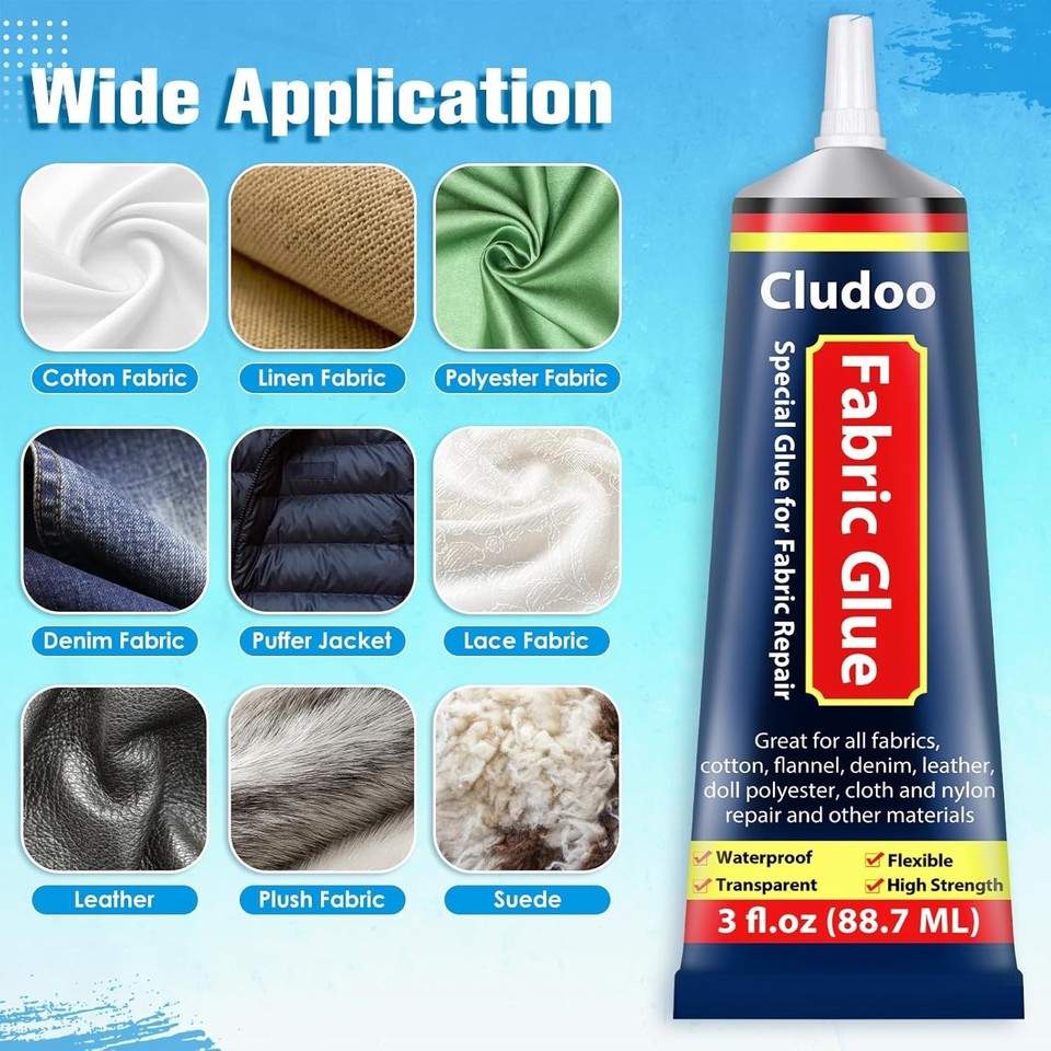 Fabric Glue Mighty Mend it Fabric Glue Permanent Clear Washable ...