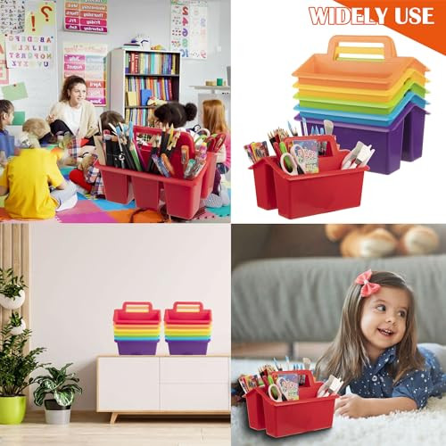 6Pack Classroom caddy, assorted color for Classrooms, Kids Room, and ...
