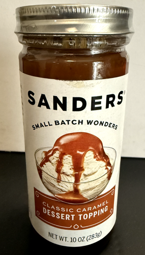 Sanders Classic Caramel Dessert Topping 10oz Jar Sealed Former Recipe ...