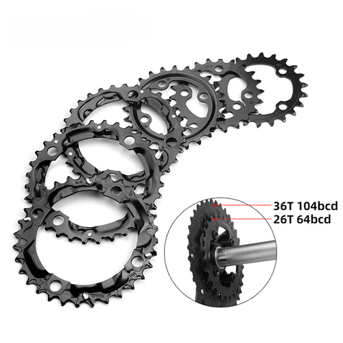 Bicycle Sprockets Double Chainring 26T 28T 36T 38T Chainring Mountain ...