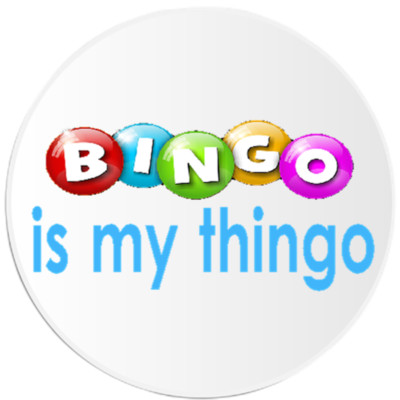 Bingo Is My Thingo - 10 Pack Circle Stickers 3" x 3" - Lucky Game Love ...
