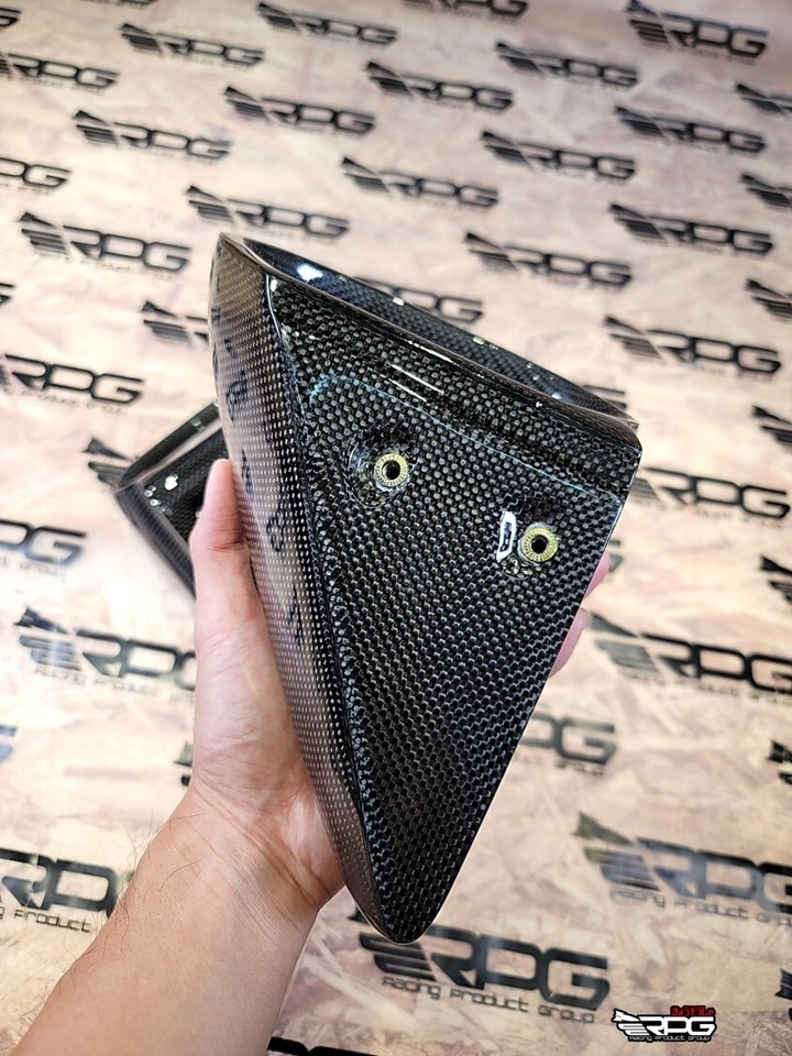 RPG WRC Plain Carbon Mirrors for 93-01 Subaru Impreza GC WRX STi GC8 ...