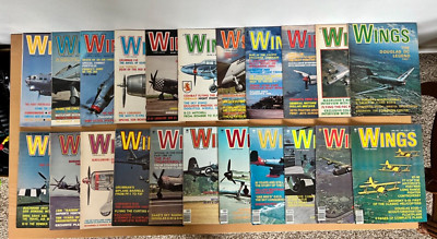 Vintage Lot of 22 Issues of Wings Aircraft Aviation Magazines 1971-1981 Years | eBay