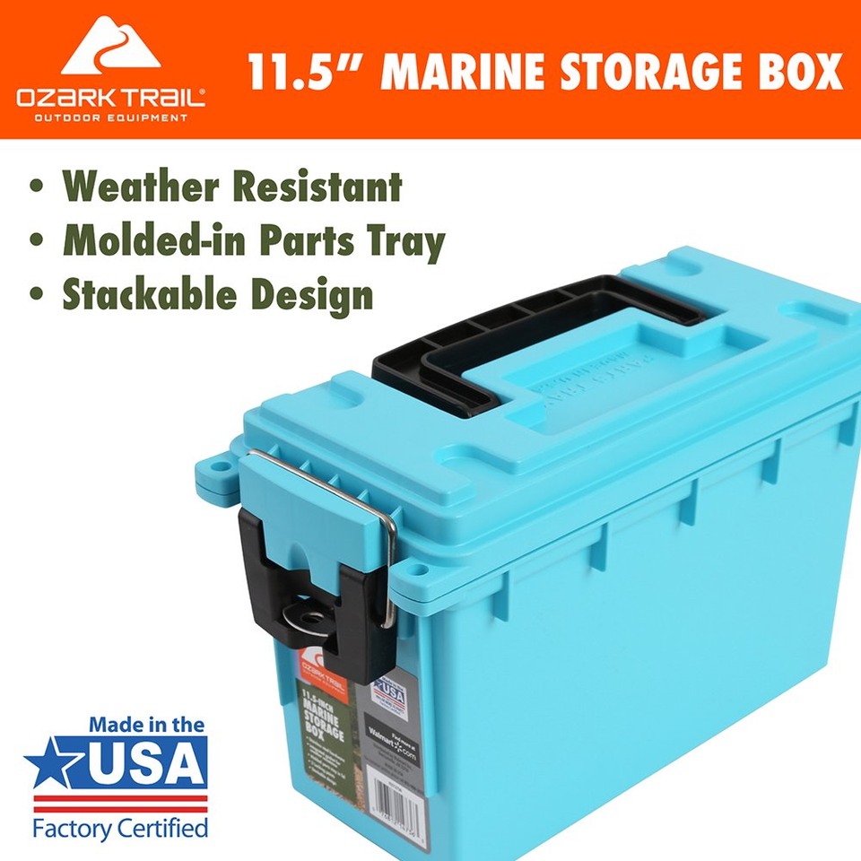 Ozark Trail New Marine Dry Storage Box, Small Storing & Transporting ...