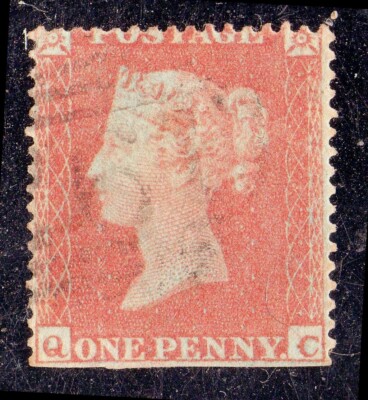 Great Britain Sc# 9 Penny Red Star spec C4 | eBay