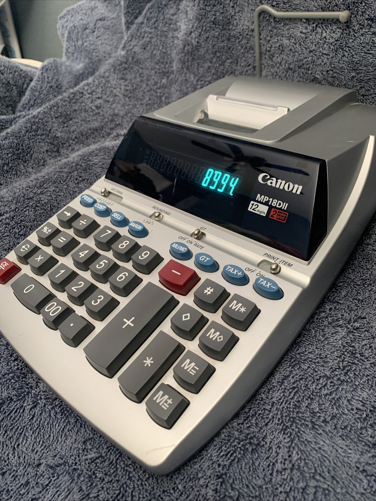 Canon MP18DII 12 Digit Printing Professional Desk Calculator Adding ...